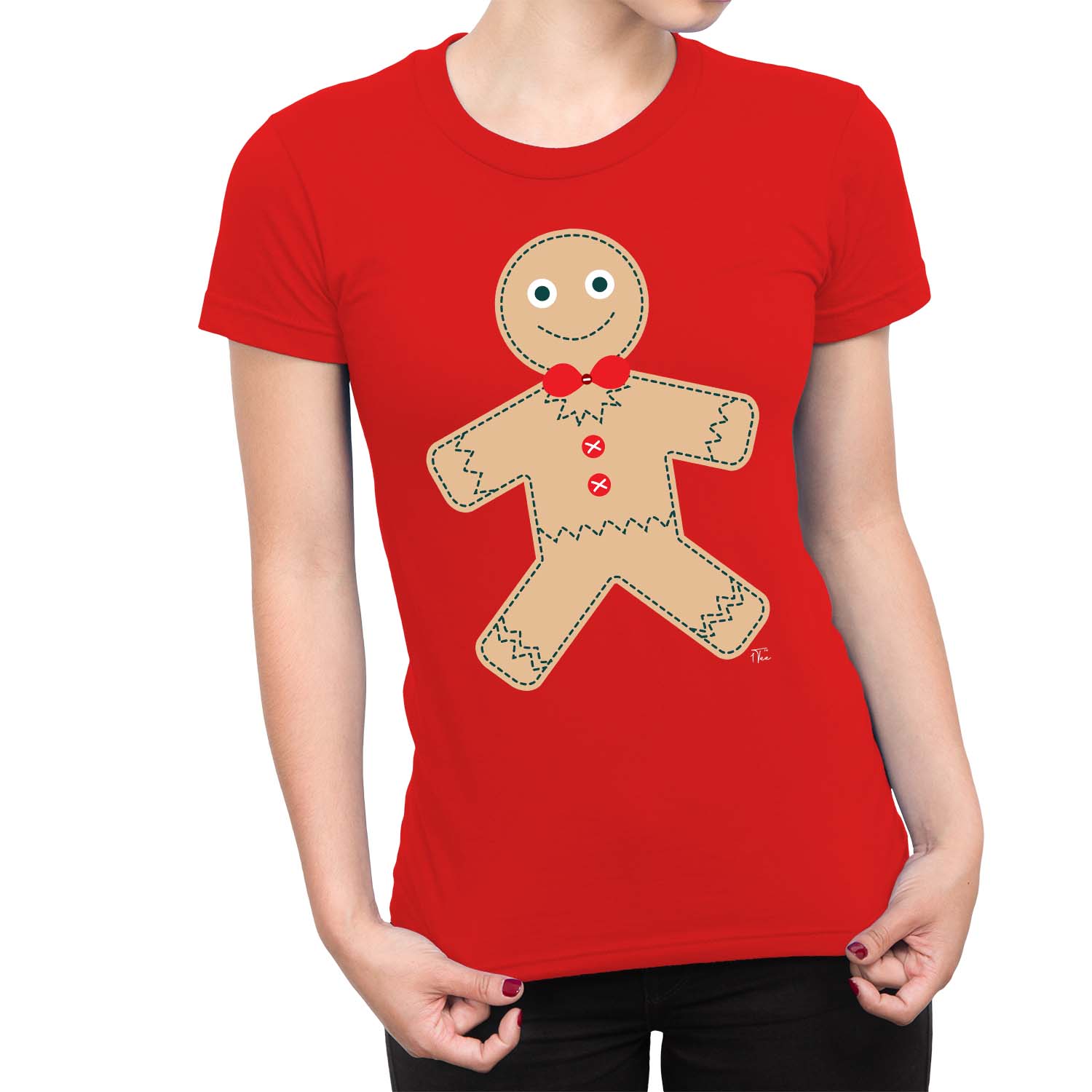 1Tee Womens Christmas Gingerbread Man T-Shirt | eBay UK