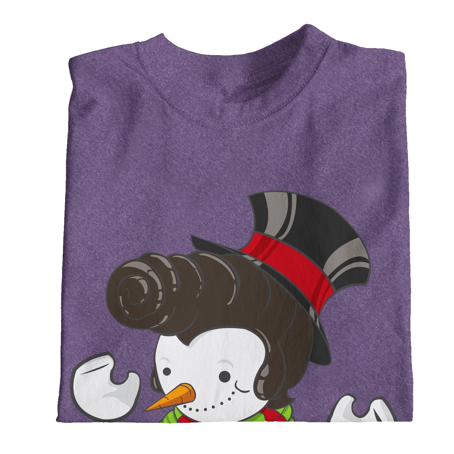 1Tee Womens Snowman With Elvis Presley Hair T-Shirt | eBay