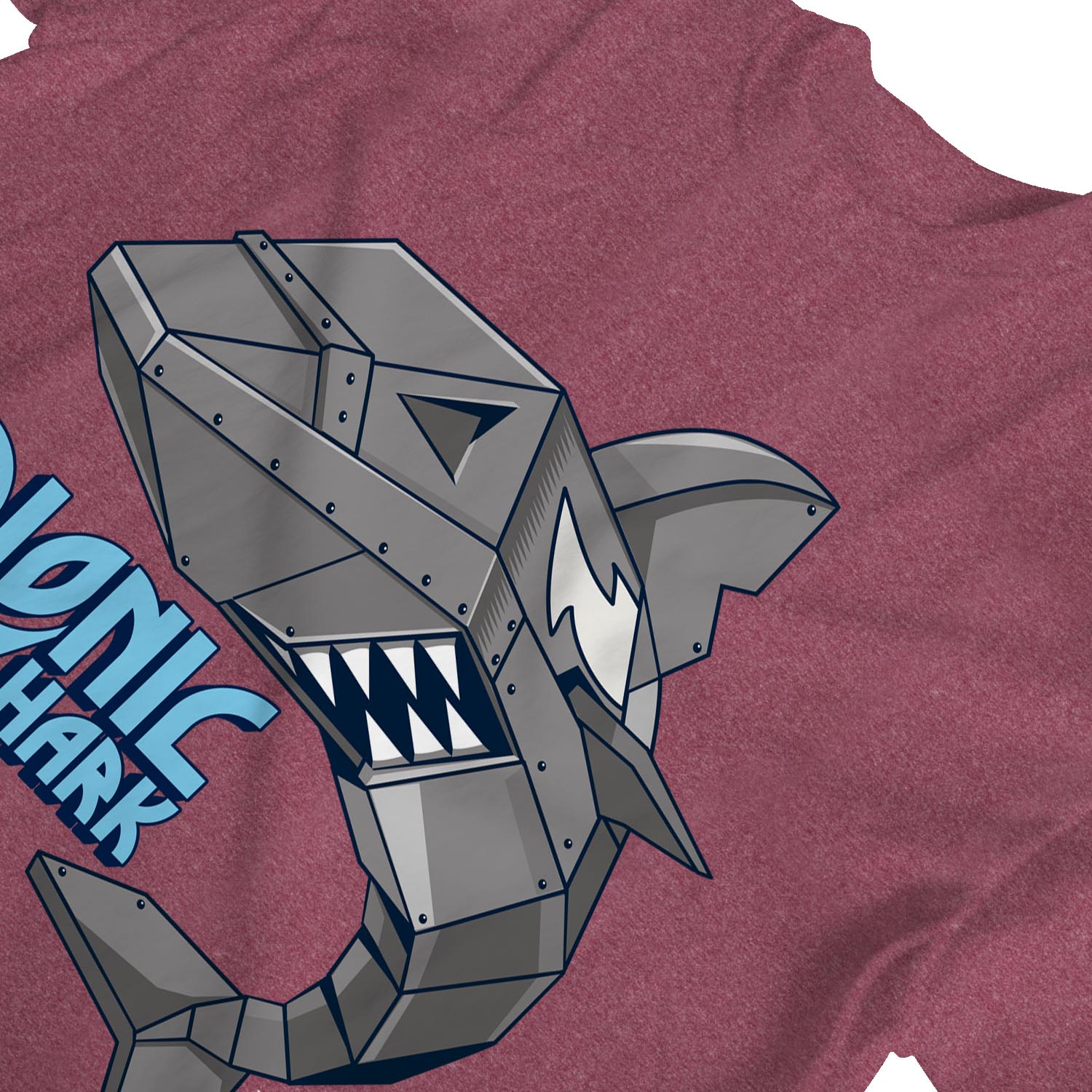 1Tee Womens Bionic Robot Shark T-Shirt | eBay