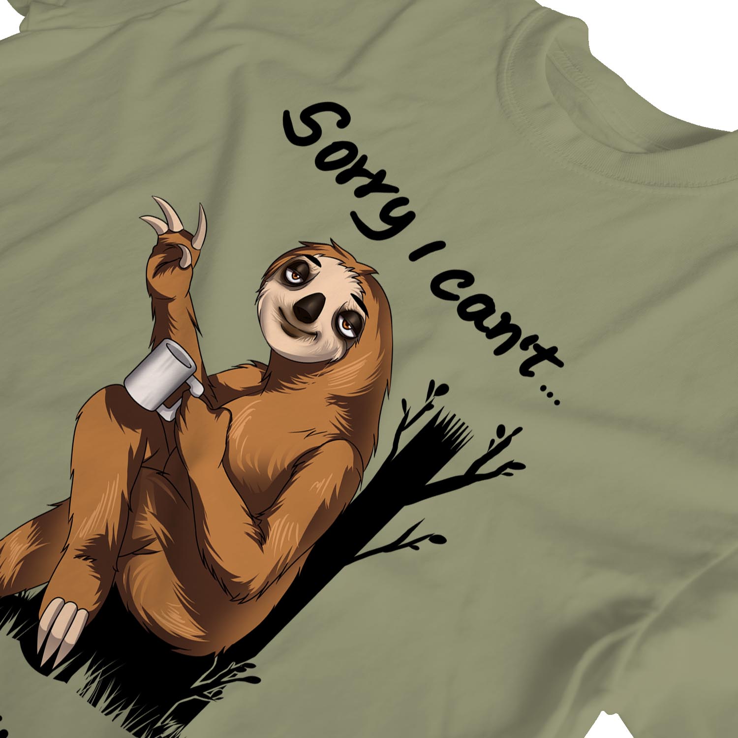 1Tee Womens Sorry I Can't I'm Very Busy Sloth Introvert T-Shirt | eBay
