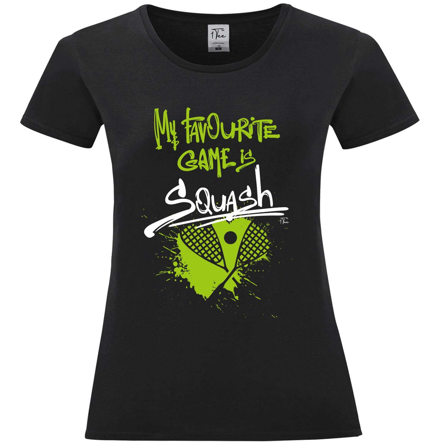 1Tee Womens My Favourite Game Is Squash T-Shirt | eBay