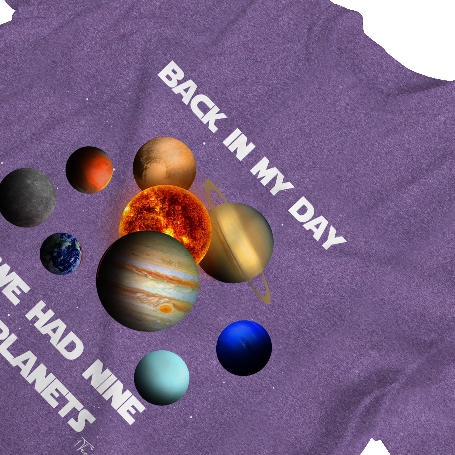 1Tee Womens Back In My Day We Had 9 Planets T-Shirt | eBay